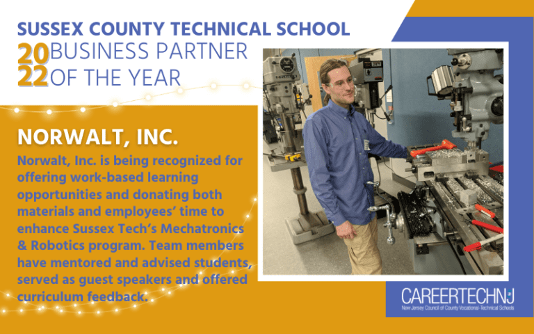 Sussex County Technical School honors Norwalt, Inc. as 2022 Business ...